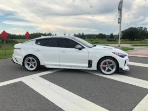 Kia Stinger GT White ESR CS5 | Wheel Front