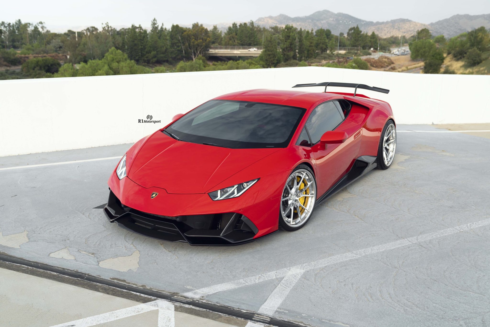 Lamborghini Huracan Evo Red ANRKY AN32 | Wheel Front