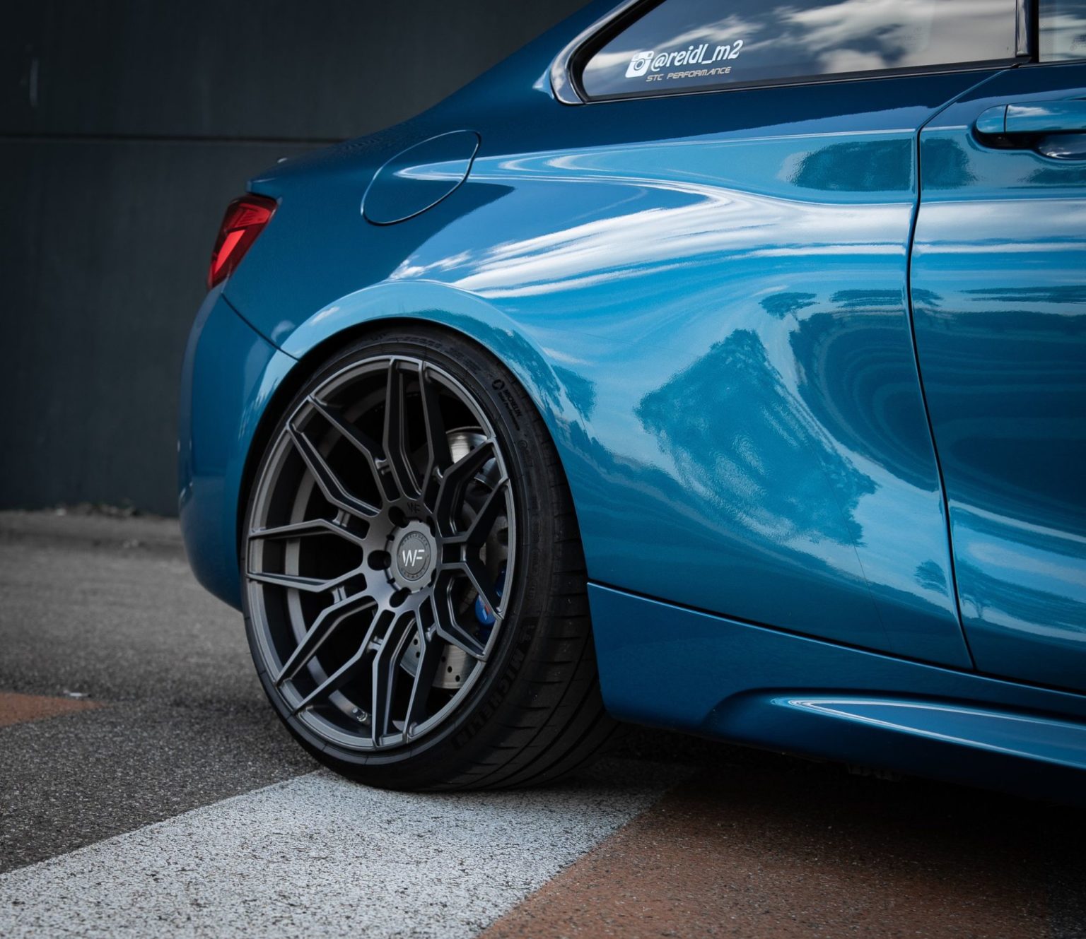 BMW M2 F87 Blue Wheelforce CF.2-FF | Wheel Front