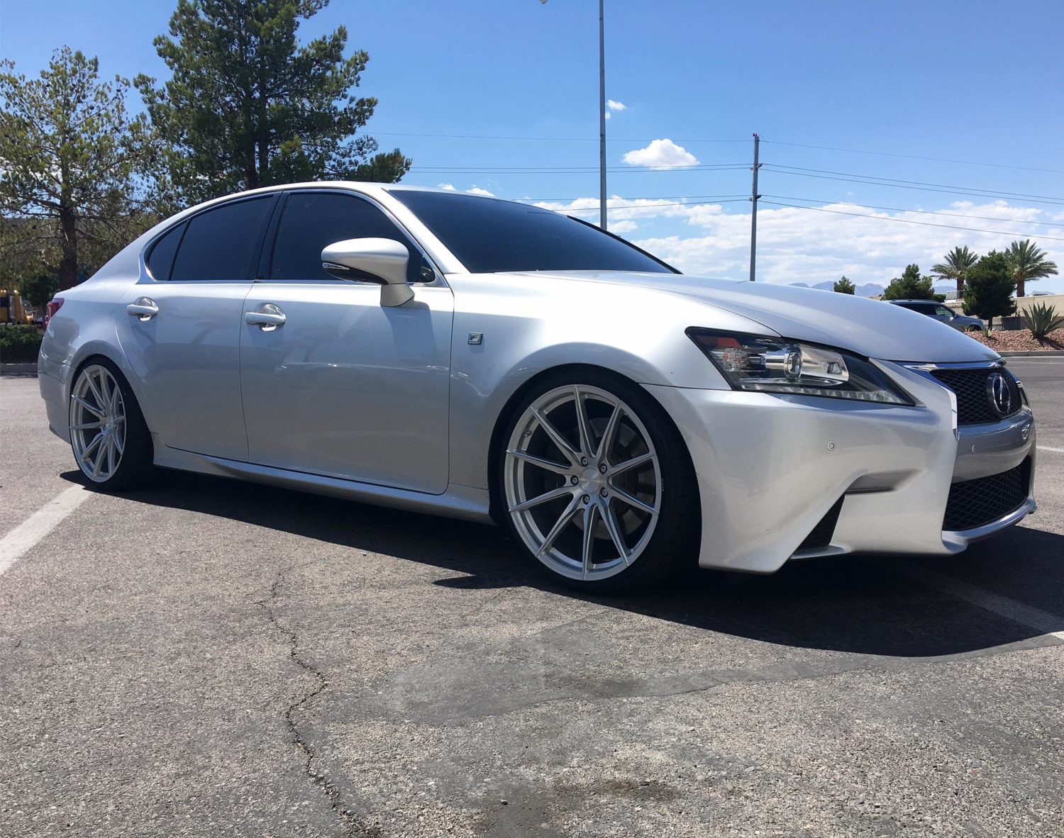 Lexus GS Silver Vertini RFS1.1 | Wheel Front