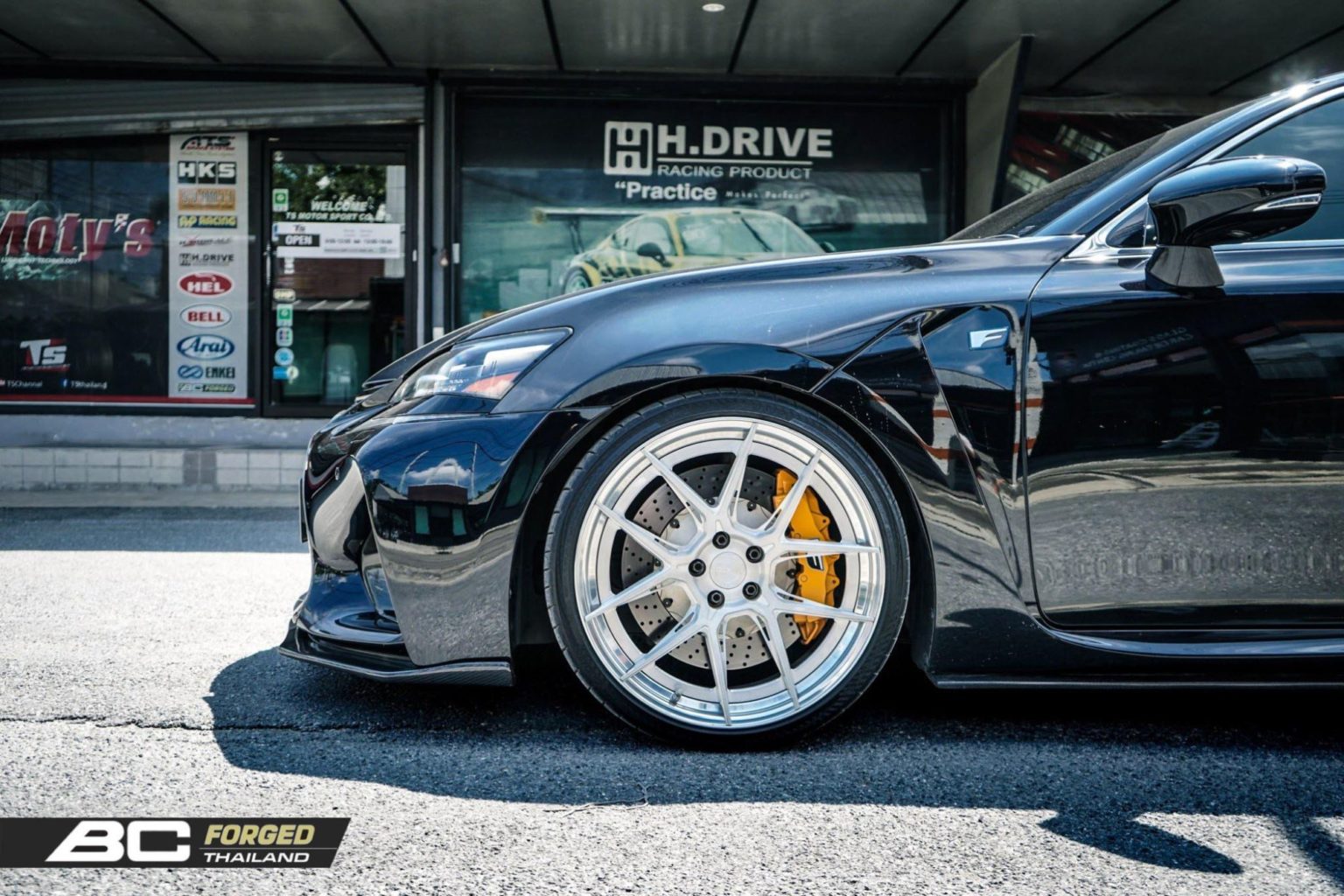 Lexus GSF Black BC Forged HCA381 | Wheel Front