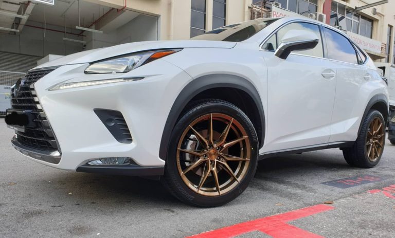 Lexus NX300t White Rohana RFX13 | Wheel Front