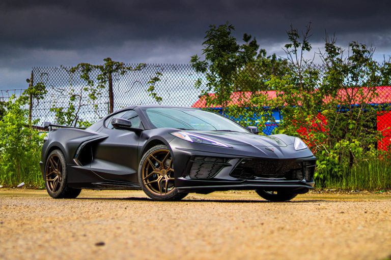 Chevrolet Corvette C8 Stingray Black with Bronze Variant Xenon | Wheel ...