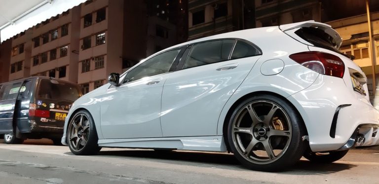 Mercedes-Benz A Class W176 White Rays Volk TE037 6061 | Wheel Front