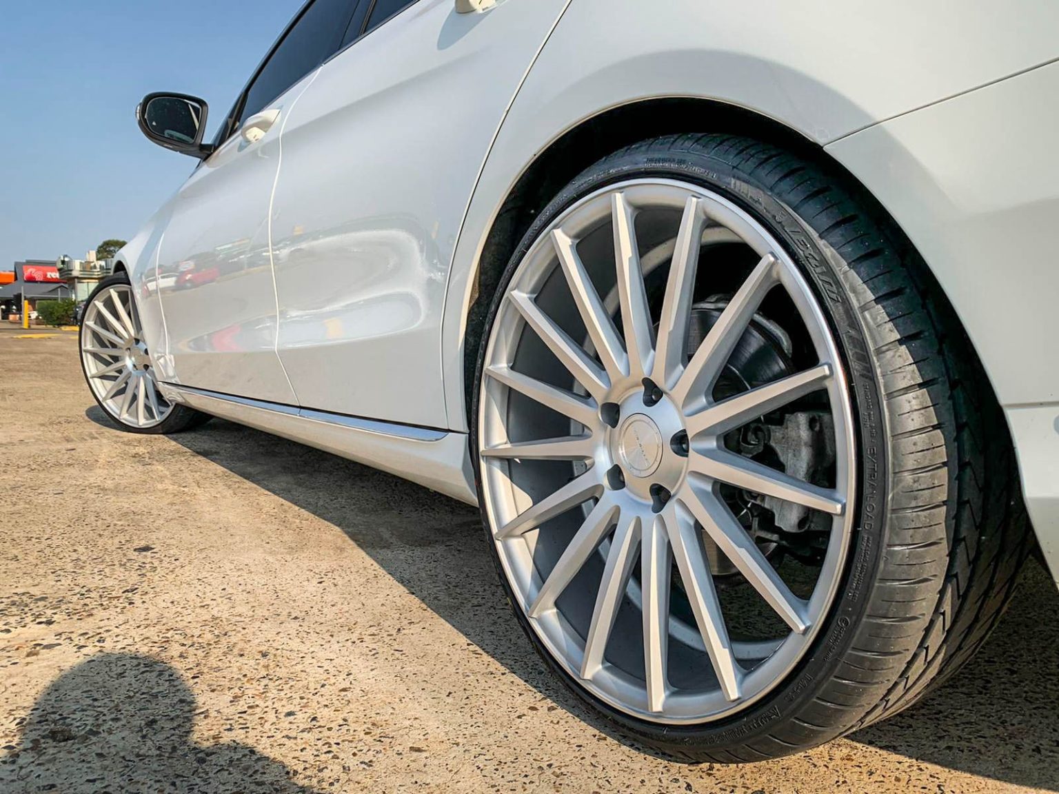 Mercedes-Benz C-Class W205 White Stance SC7 | Wheel Front