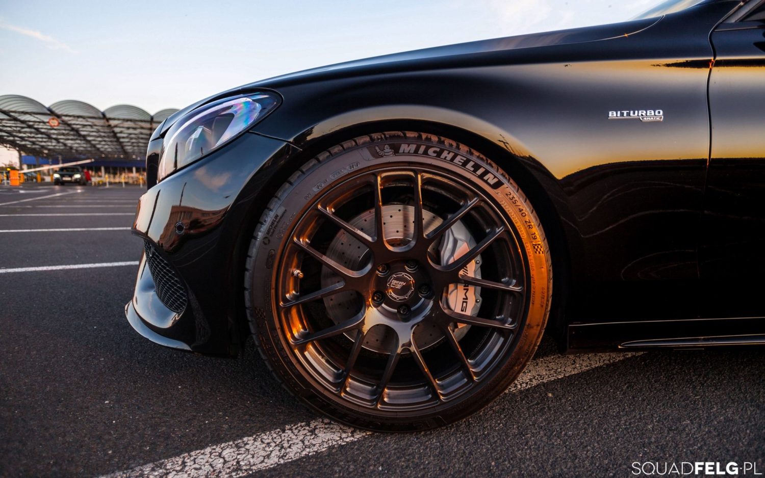 Mercedes-Benz C43 AMG W205 Black with BC Forged RS40 Aftermarket Wheels ...