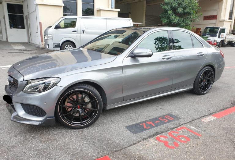Mercedes-Benz C-Class W205 Grey Rays Volk G25 | Wheel Front
