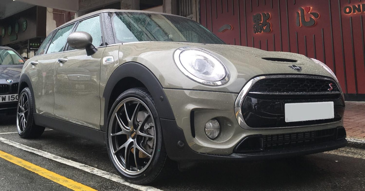 Mini Cooper Clubman F54 Grey with BBS RI-A Aftermarket Wheels | Wheel Front