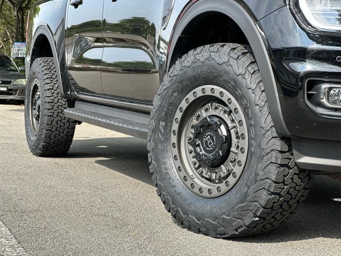 Ford Ranger Next-Gen Black Black Rhino Abrams | Wheel Front