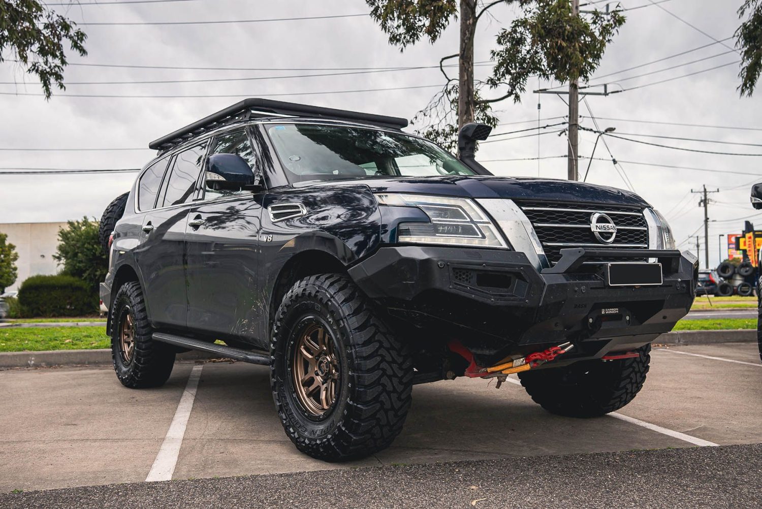 Nissan Patrol Y62 Blue Fuel Off-Road Ammo D702 | Wheel Front