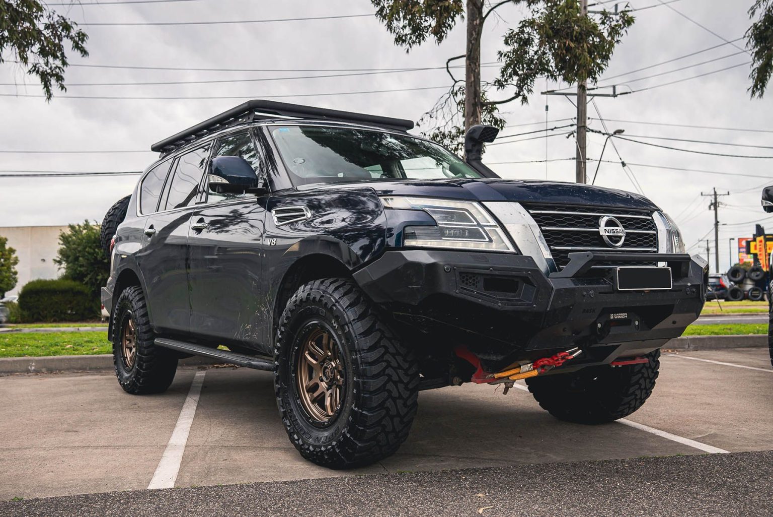 Nissan Patrol Y62 Blue Fuel Off-Road Ammo D702 | Wheel Front