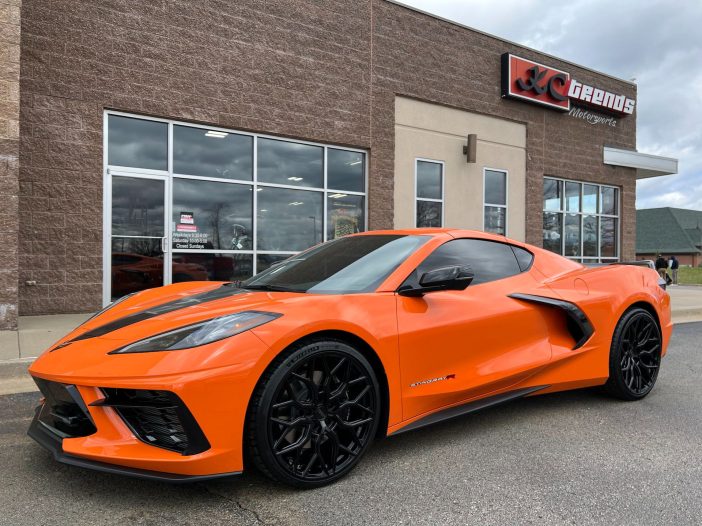 Chevrolet Corvette C8 Stingray Orange Vossen HF-2 | Wheel Front