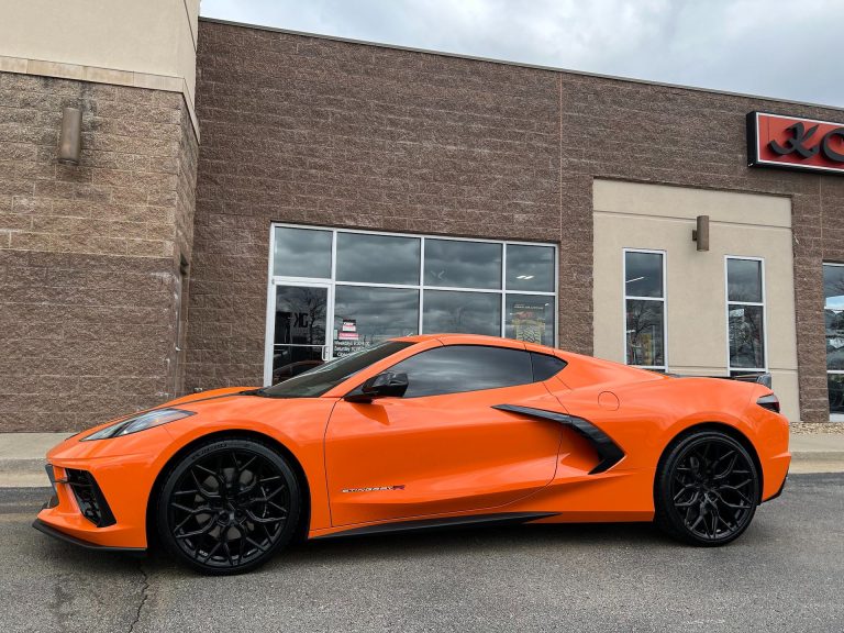 Chevrolet Corvette C8 Stingray Orange Vossen HF-2 | Wheel Front