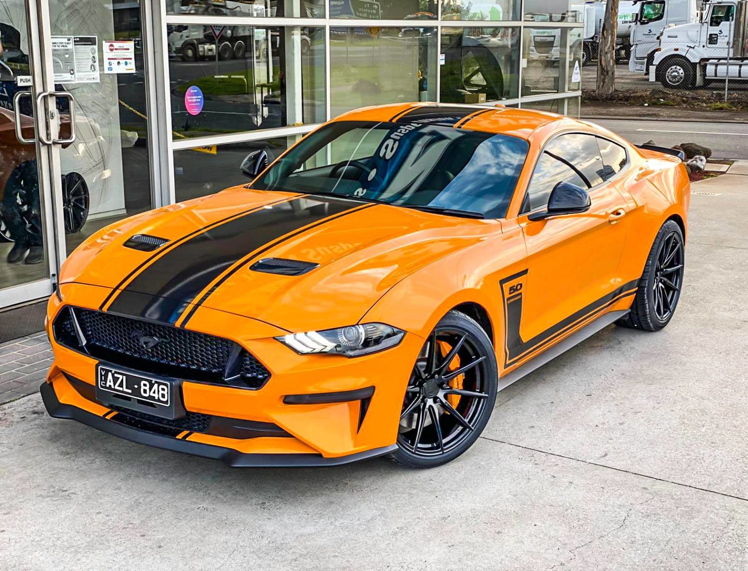 Ford Mustang GT S550 Orange Vertini RFS1.1 Wheel | Wheel Front
