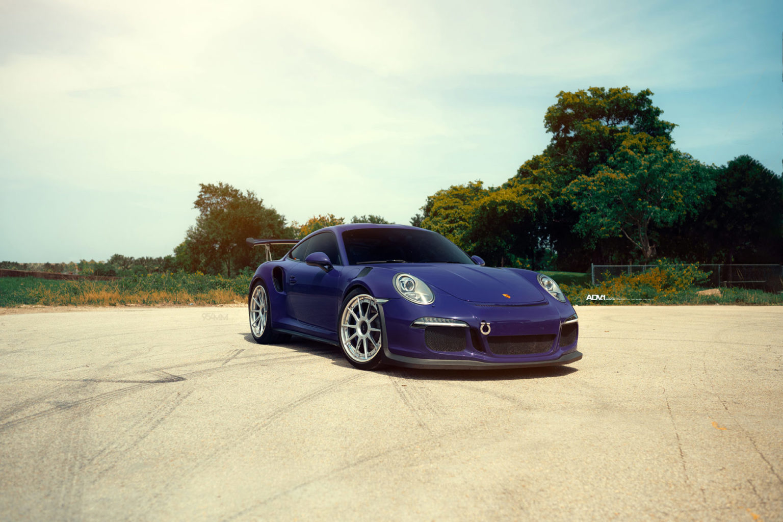 Porsche 911 GT3 RS 991 Purple ADV.1 ADV10 TRACK SPEC CS | Wheel Front