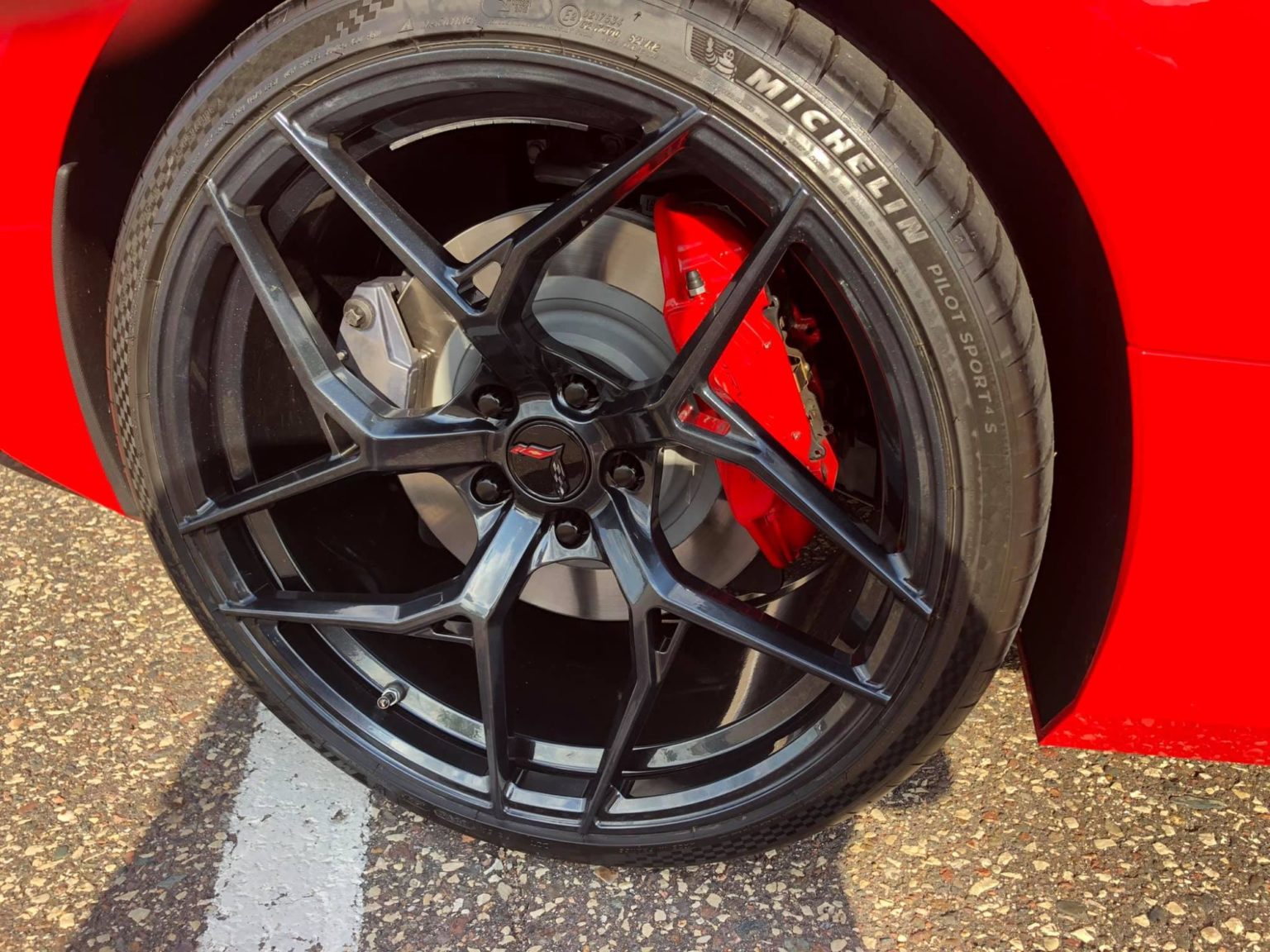Chevrolet Corvette C8 Stingray Red MRR F10 Forged | Wheel Front