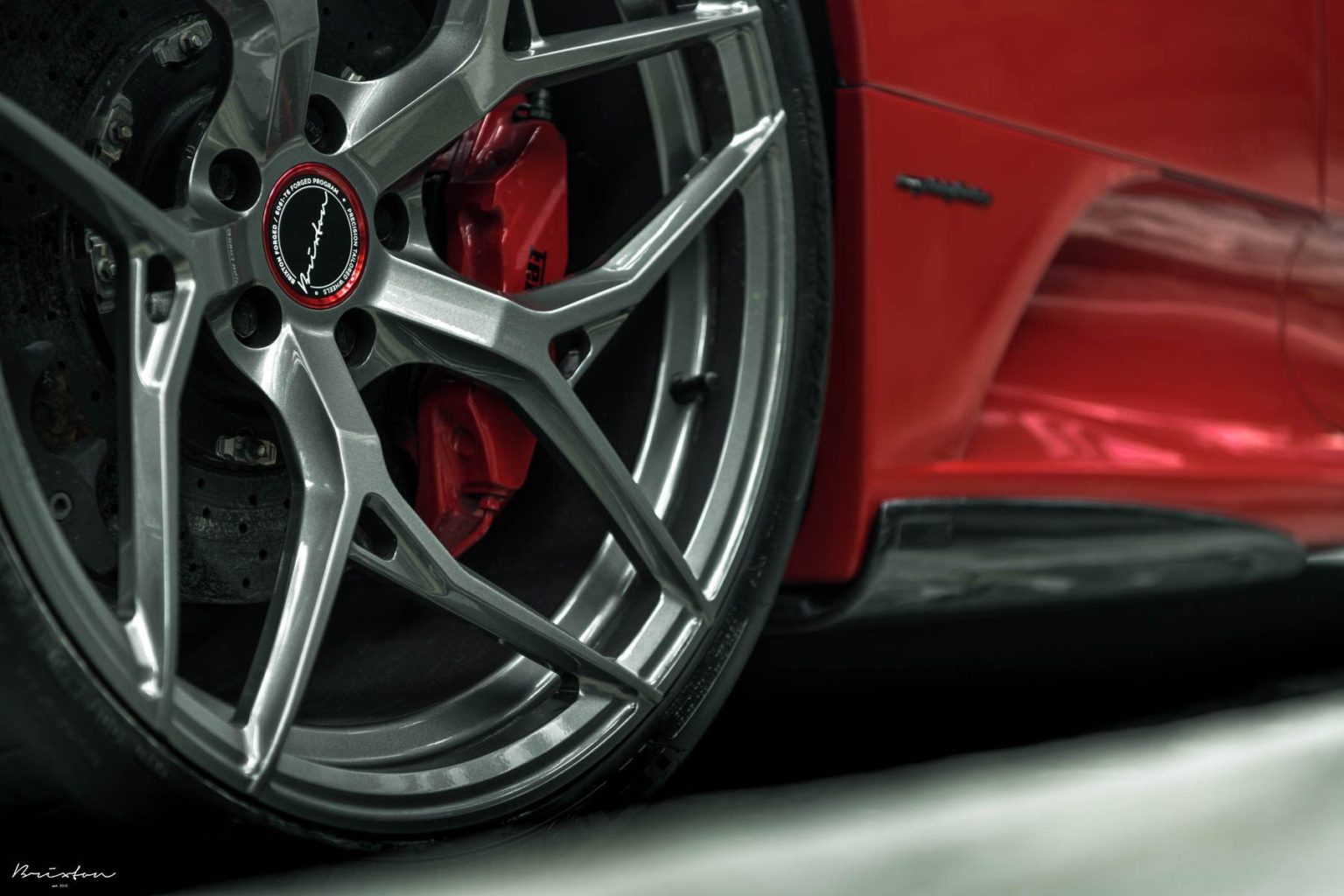 Ferrari F430 Red Brixton Forged PF5 Ultrasport+ | Wheel Front