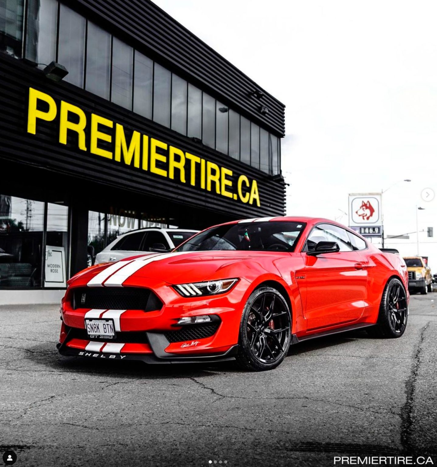Ford Shelby Mustang GT350 Red Vossen HF-5 | Wheel Front