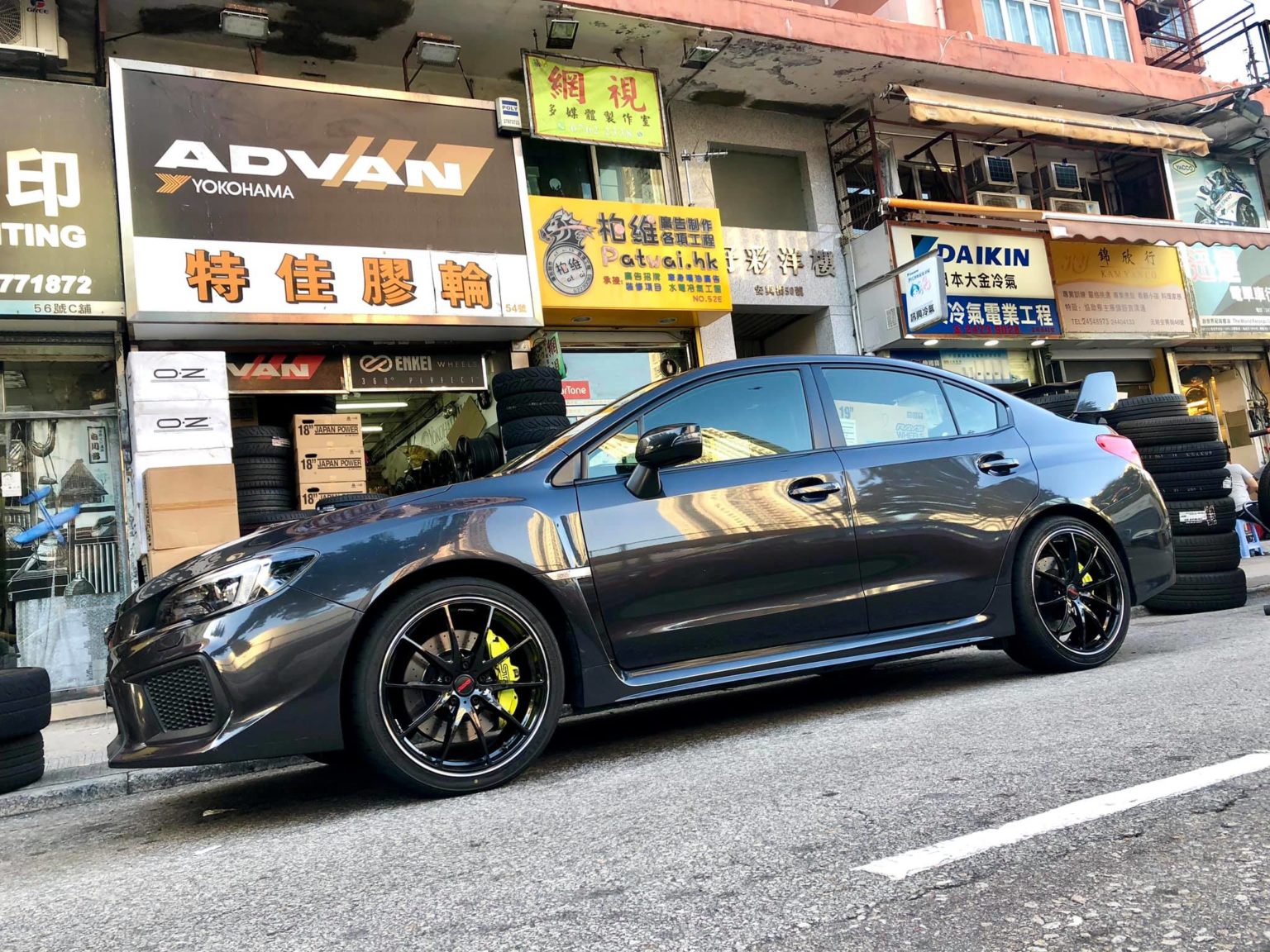 Subaru WRX STI VA Grey Rays Volk G25 | Wheel Front