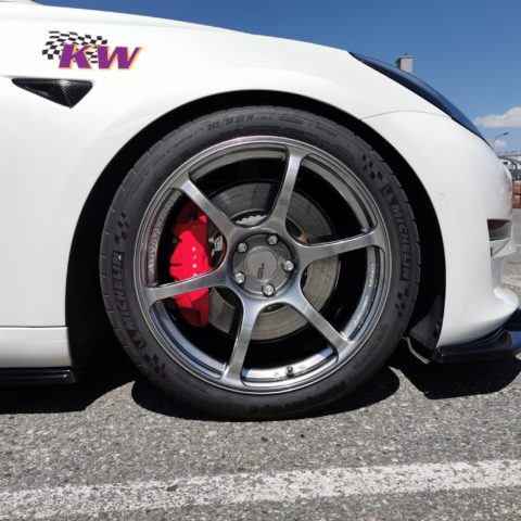 Tesla Model 3 White Advan RG3 | Wheel Front