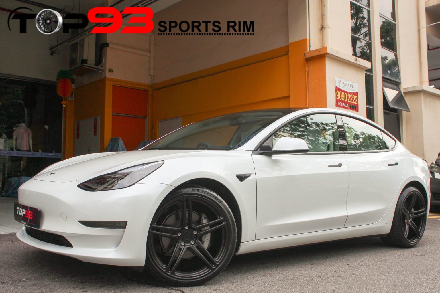 Tesla Model 3 White BC Forged RZ09 Wheel | Wheel Front