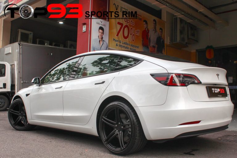 Tesla Model 3 White BC Forged RZ09 Wheel | Wheel Front