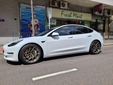 Tesla Model 3 White BC Forged HCA218S | Wheel Front