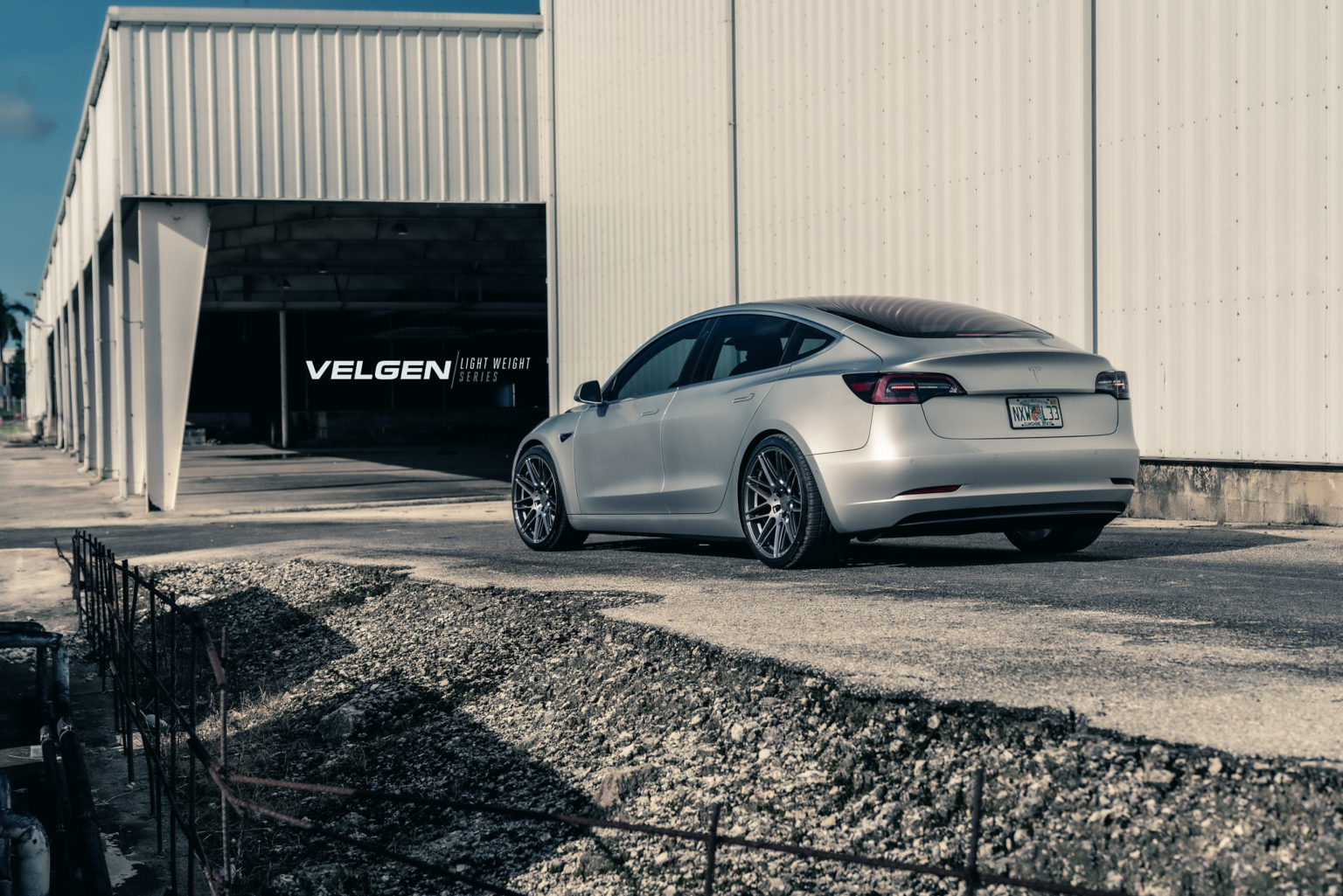 Tesla Model 3 Grey Velgen VF9 | Wheel Front