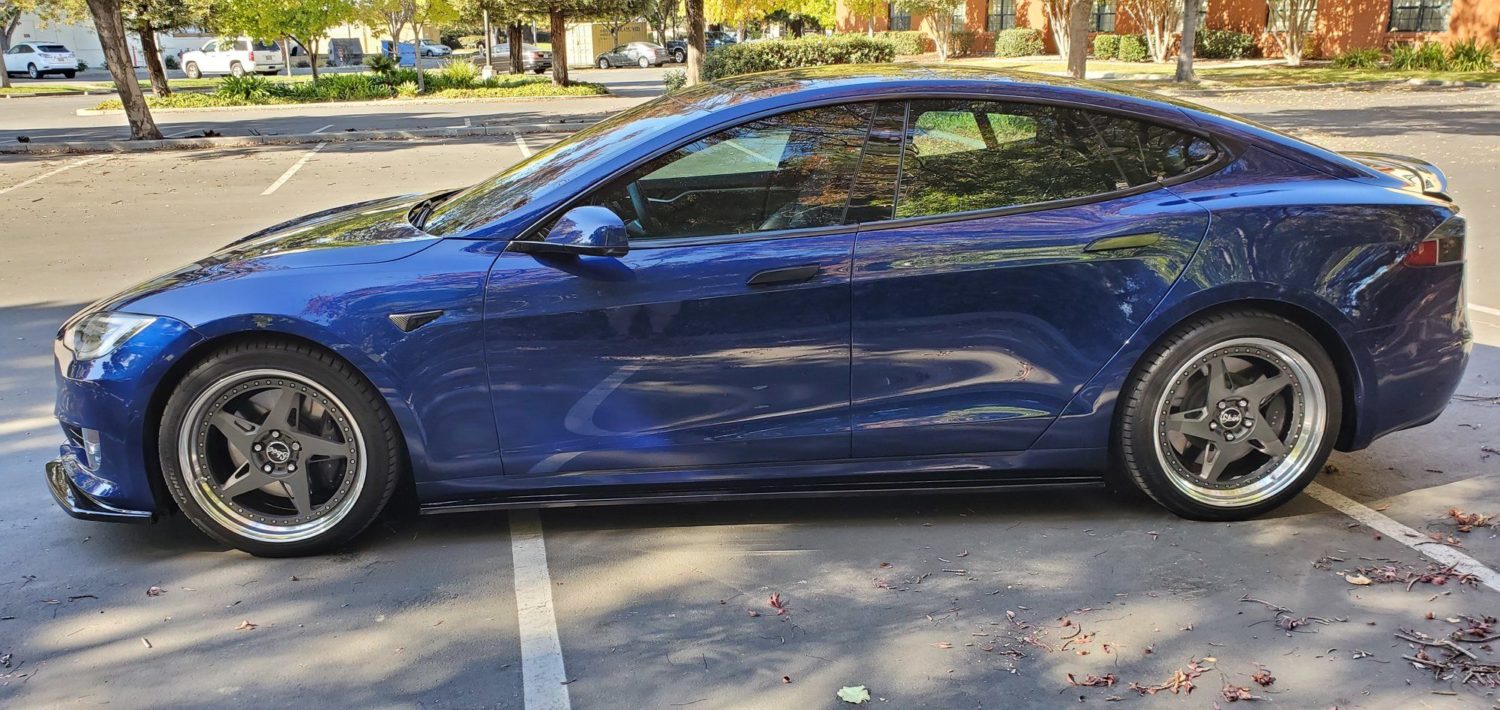 Tesla Model S Blue Skol SK6 | Wheel Front