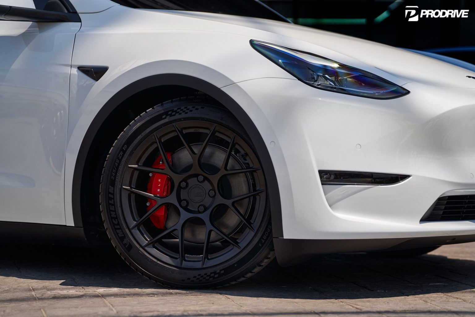 Tesla Model Y White BC Forged KL12 | Wheel Front