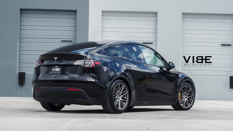 Tesla Model Y Black Velgen VF9 | Wheel Front