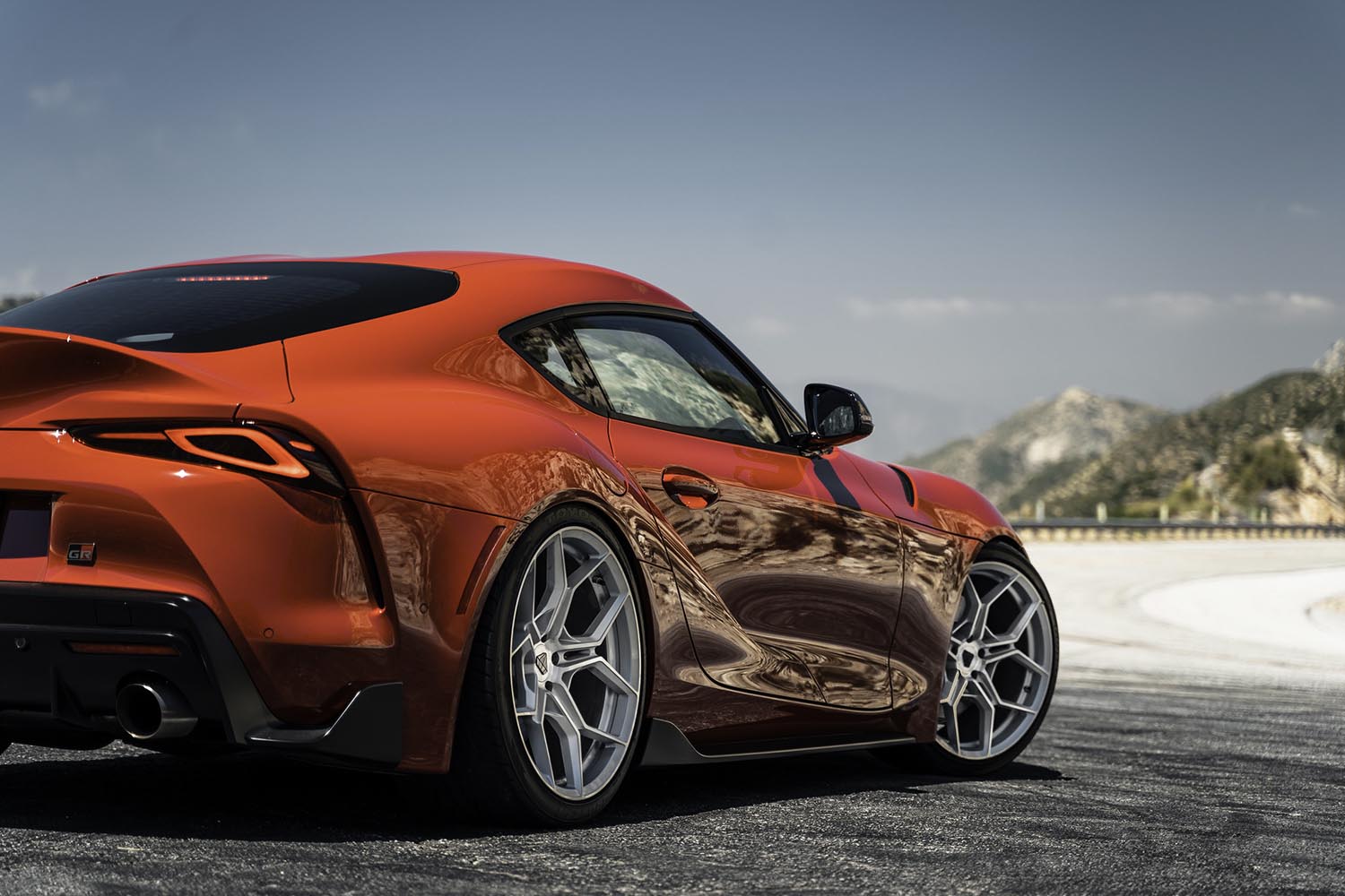 Toyota Supra GR A90 Red Blaque Diamond BD F25 Wheel Front Toyota Supra GR A90 Red Blaque Diamond BD F25 Wheel Front