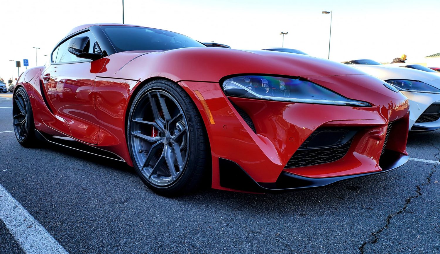 Toyota Supra GR Red Stance SF03 | Wheel Front