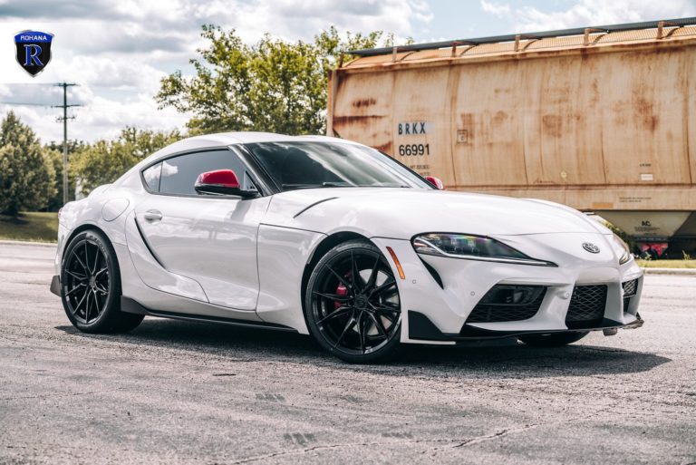 Toyota Supra GR White with Rohana RFX13 Aftermarket Wheels | Wheel Front