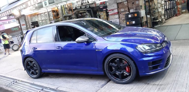Volkswagen Golf R Mk7 Blue Rays Volk TE37 Ultra Track Edition II ...