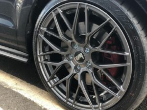 Volkswagen Polo GTI Black with Bola B17 Aftermarket Wheels | Wheel Front