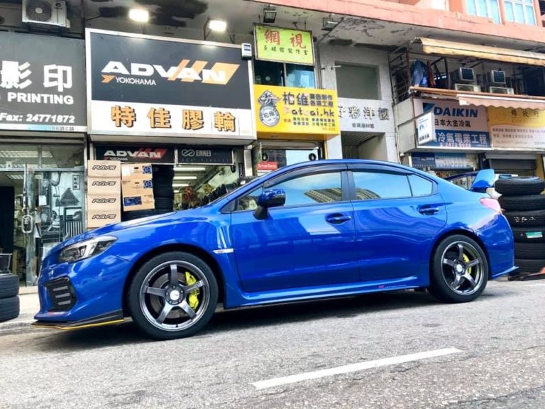 Subaru WRX STI VA Blue Advan TC-4 | Wheel Front