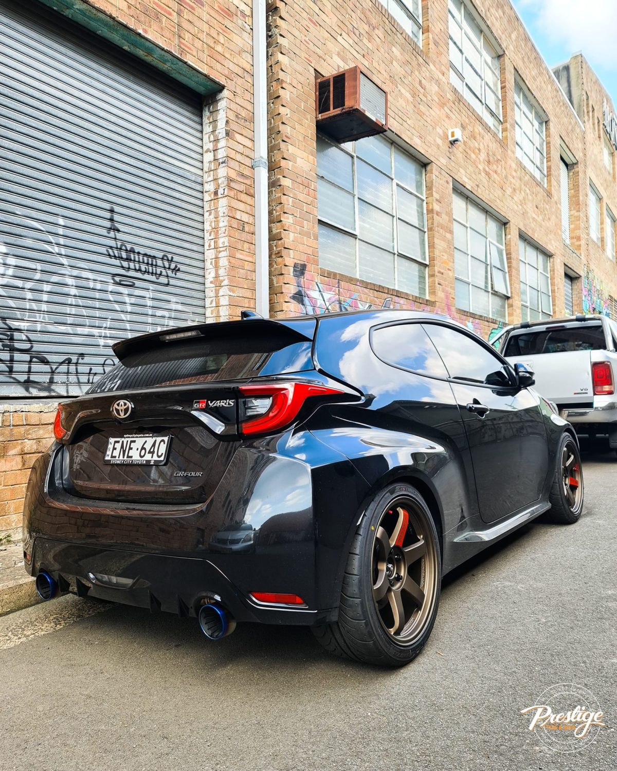 Toyota Yaris GR Black Rays Volk TE37 SL | Wheel Front