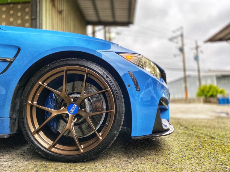 BMW M4 F82 Blue with Bronze BBS FI-R | Wheel Front