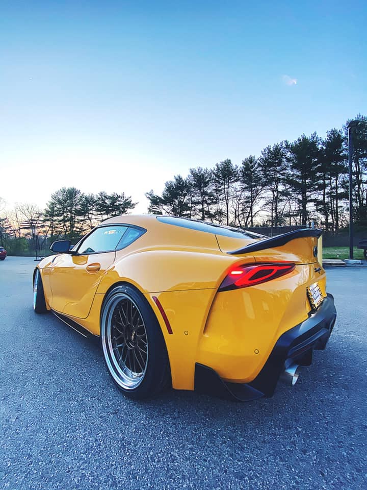 Toyota Supra GR A90 Yellow BBS LM