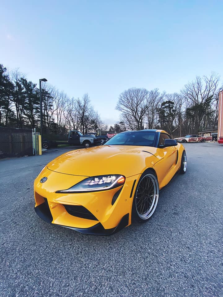 Toyota Supra GR A90 Yellow BBS LM